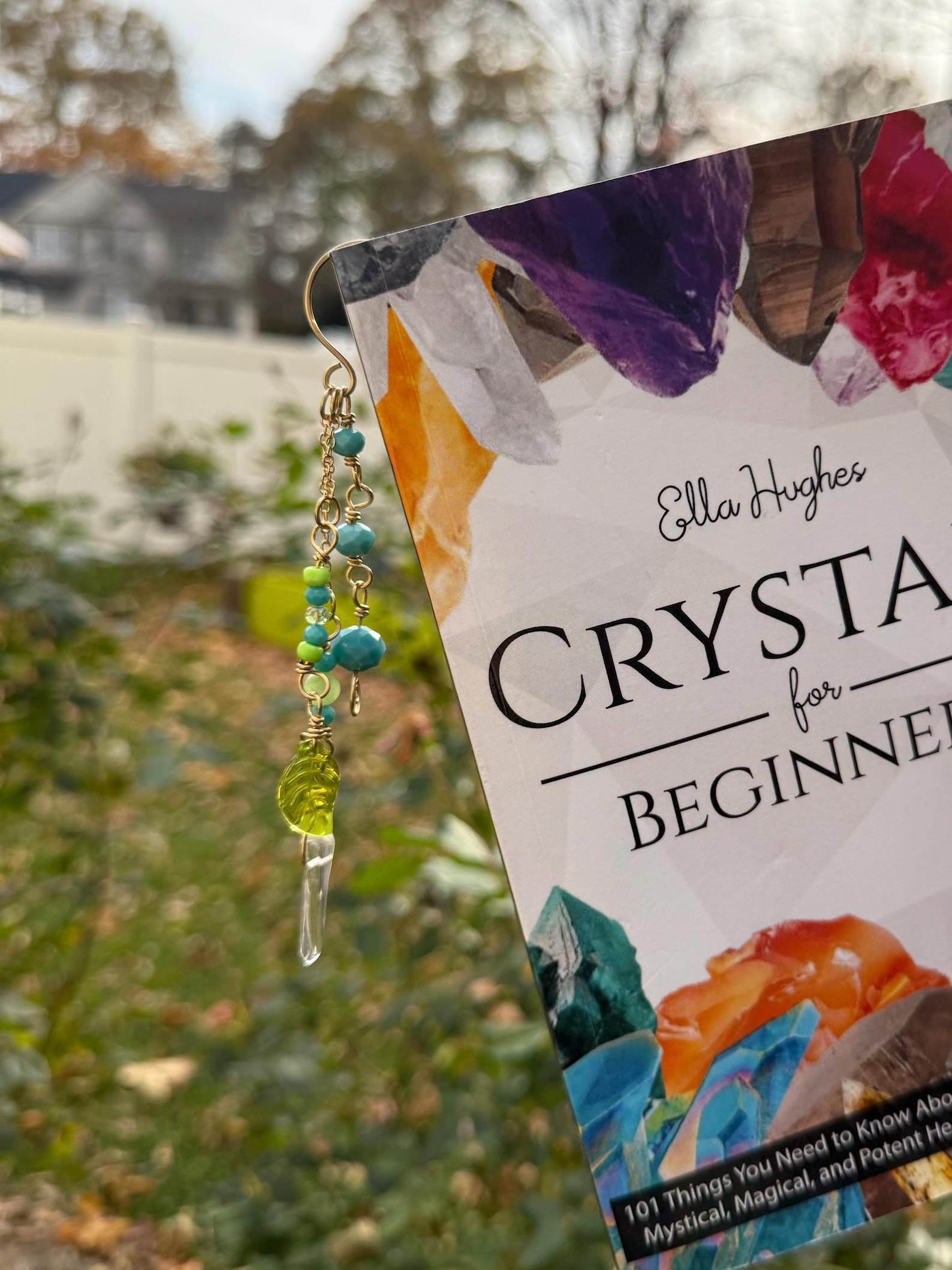 Wire Wrapped Crystal Bookmarks Brass With Various Color Options - Etsy