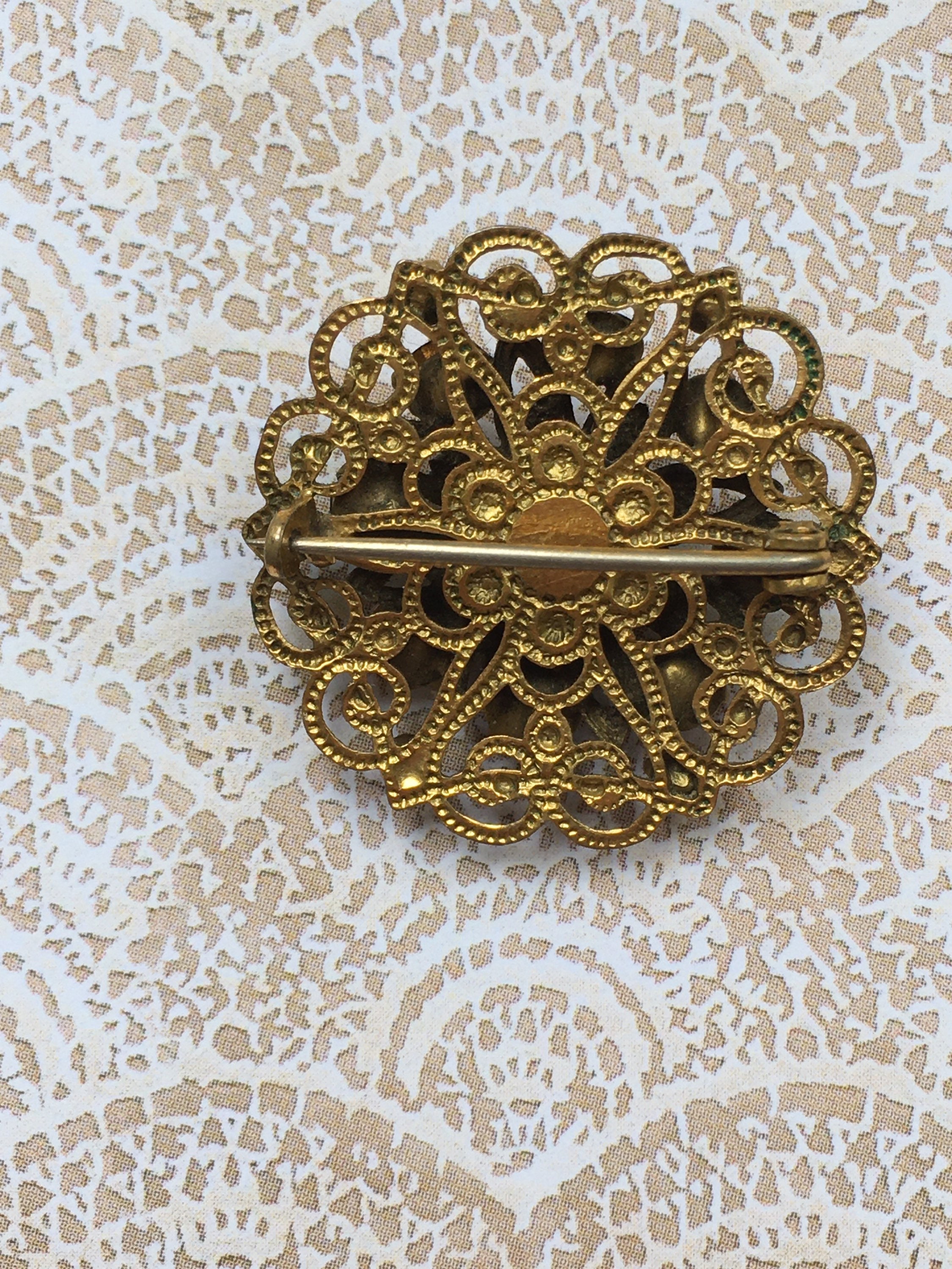 Vintage Mid-Century Czech Brooch 1950s | Etsy