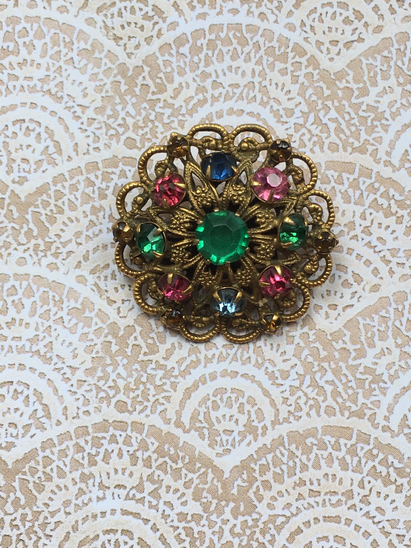 Broche tchèque broche vintage broche étincelante années - Etsy France