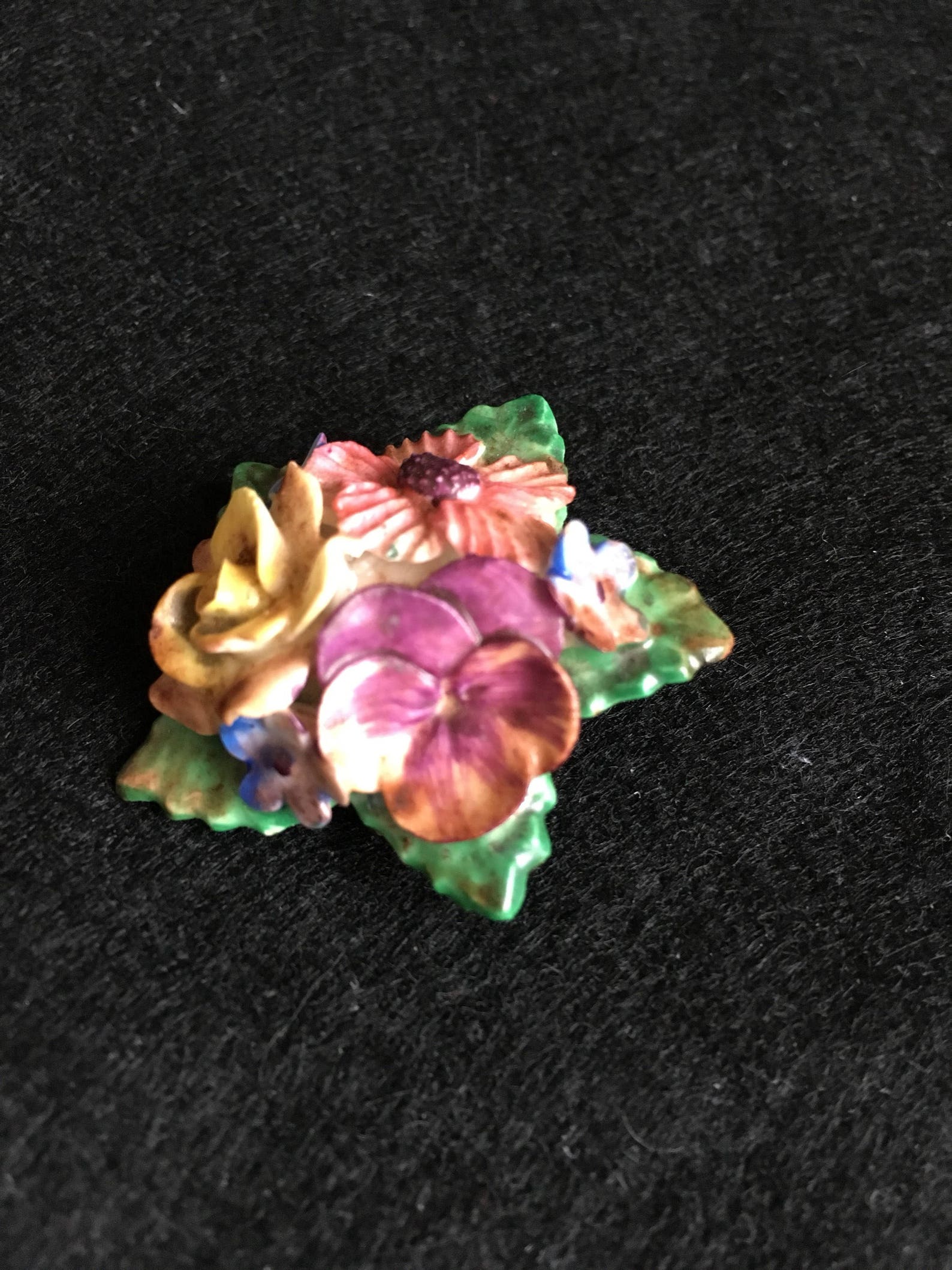 Vintage Aynsley Bone China Floral Brooch 1950s 1960s - Etsy