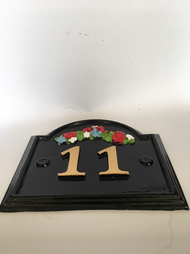 Traditional Vintage House Name Sign Address Number Plate | Etsy