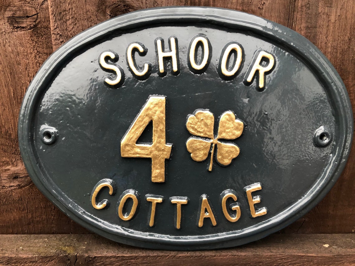 Colonial Style House Sign Personalized House Numbers Address | Etsy UK