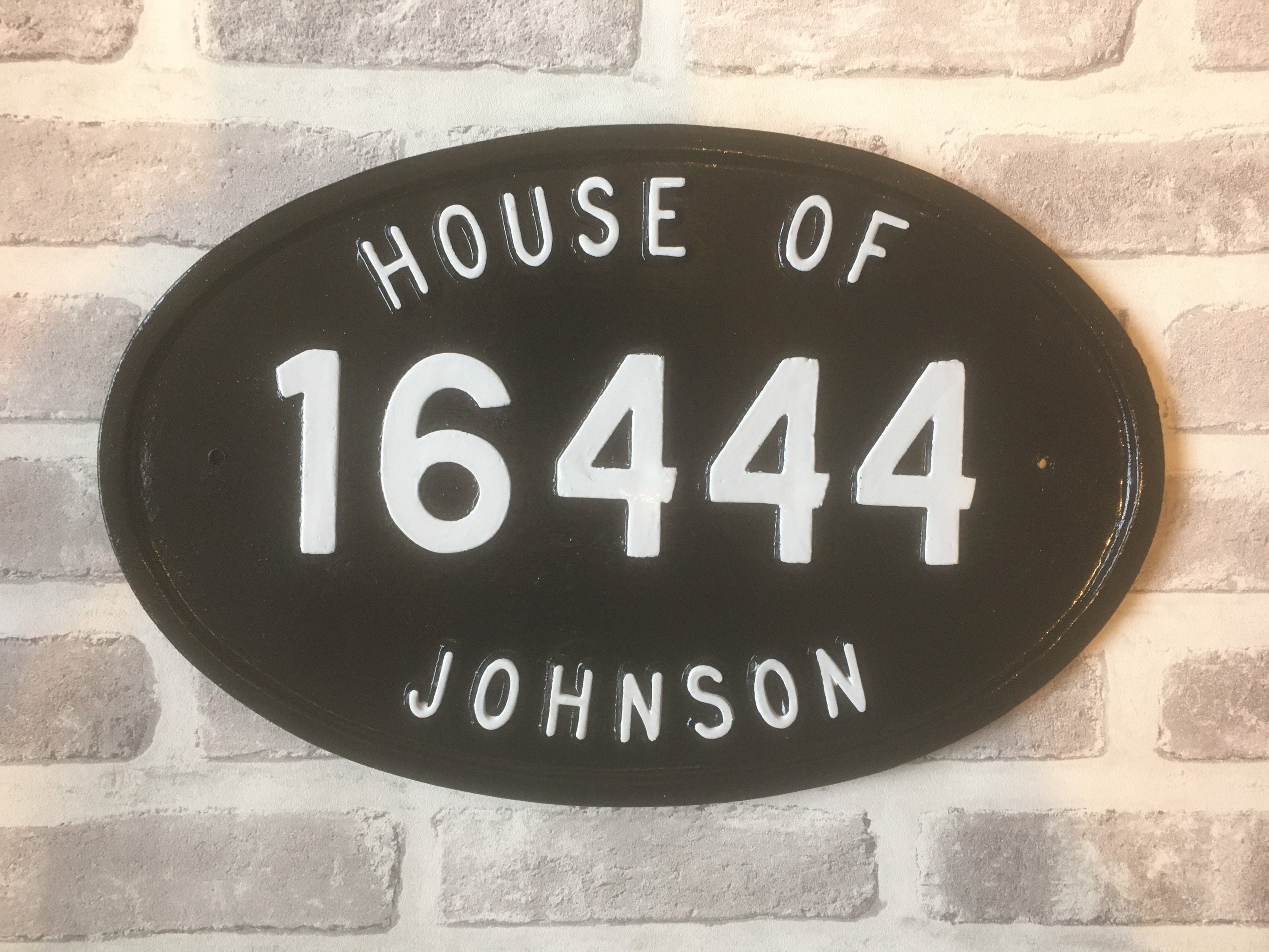 Address Plaque for House Colonial Style House Sign - Etsy UK