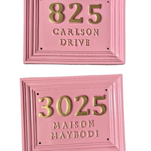 Contemporary House Numbers, Address Sign, House Plaque, Traditional ...