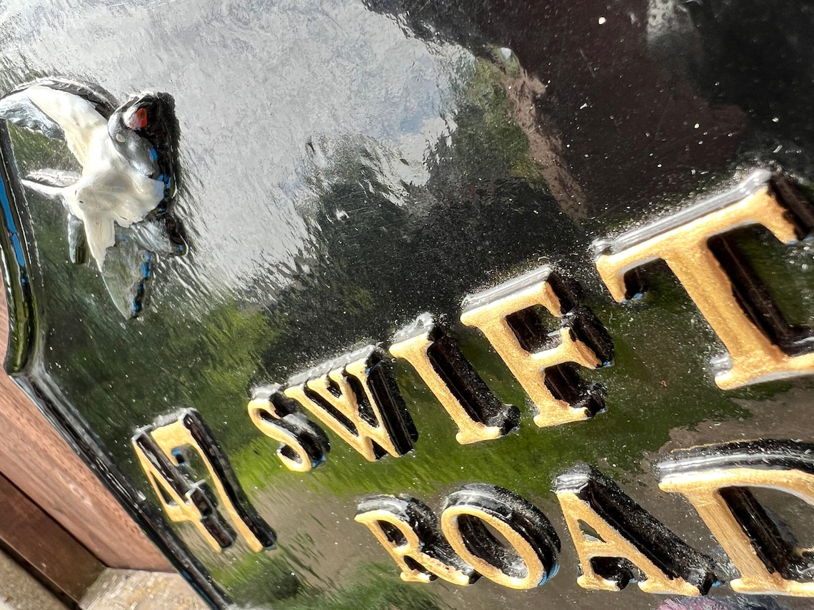 Edwardian House Name Sign, Custom Cast Aluminum Plaque - Etsy