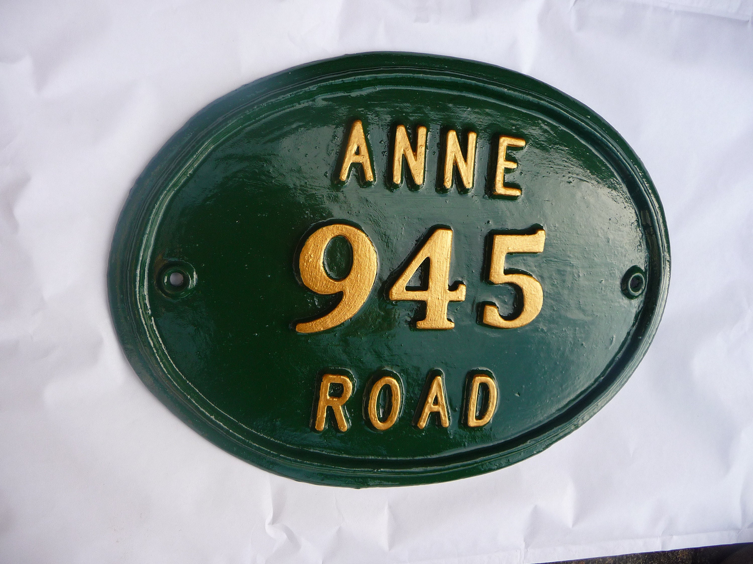 House Number Sign.colonial House Numbers Vintage Address | Etsy