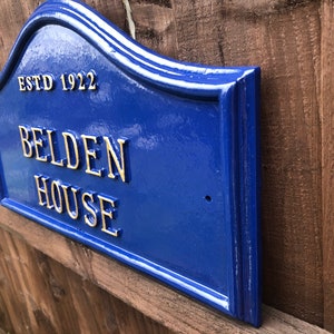 Edwardian /old Victorian Style English House Name Sign. Personalised ...