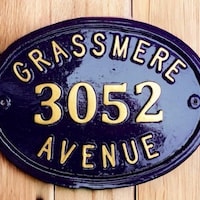 12" Custom Tudor House Number Sign - Craftsman Style Address Sign ...