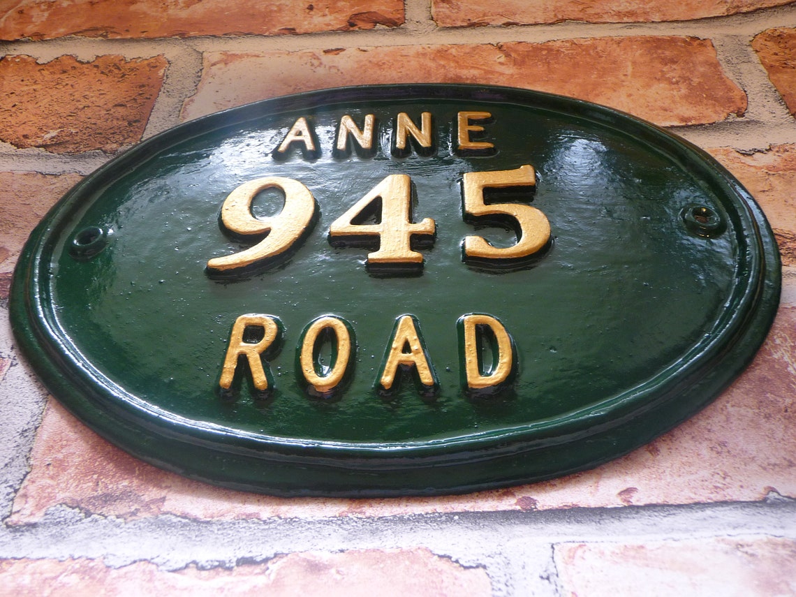 House Number Sign.colonial House Numbers Vintage Address | Etsy