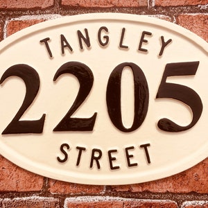 Large Address Plaque for House, Colonial Style House Sign, Personalized ...