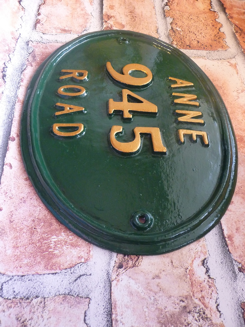 House Number Sign.colonial House Numbers Vintage Address | Etsy