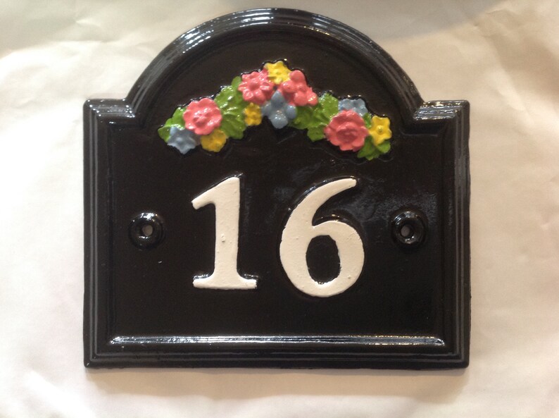 Traditional Vintage House Name Sign Address Number Plate | Etsy