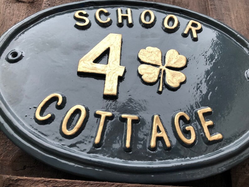 Colonial Style House Sign Personalized House Numbers Address | Etsy UK