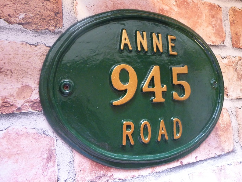 House Number Sign.colonial House Numbers Vintage Address - Etsy