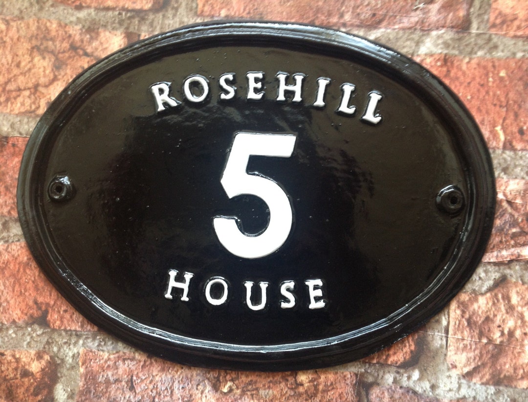 Address Plaque for House Colonial Style House Sign - Etsy