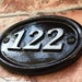 Vintage Address Sign, House Sign, House Number, Address Plaque, House ...