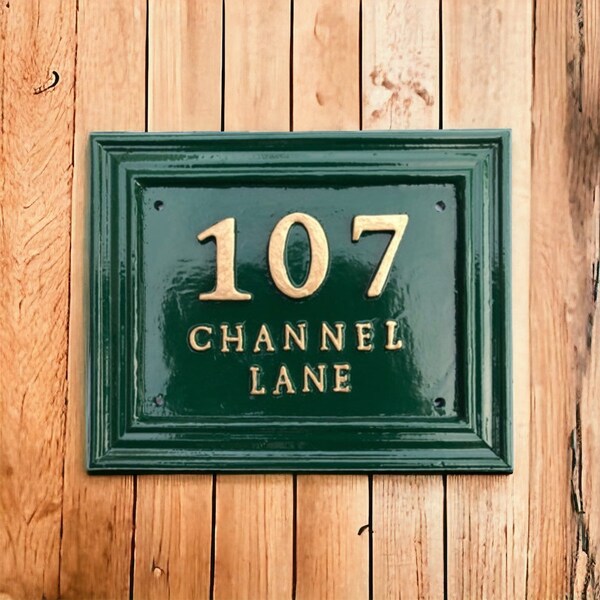 House Number Plaque Vintage - Etsy