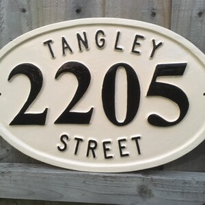 Large Address Plaque for House, Colonial Style House Sign, Personalized ...