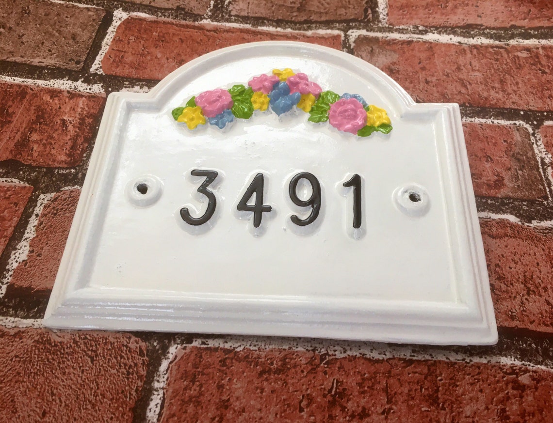 Vintage Traditional Address Sign House Sign House Number - Etsy UK