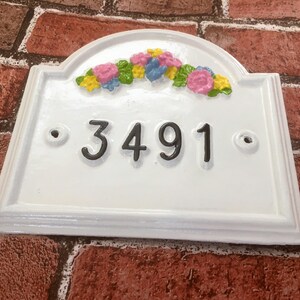 Vintage Traditional Address Sign, House Sign, House Number, Address ...