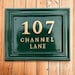 Shabby Chic Metal House Number Sign – Custom Vintage Door Plaque - Etsy