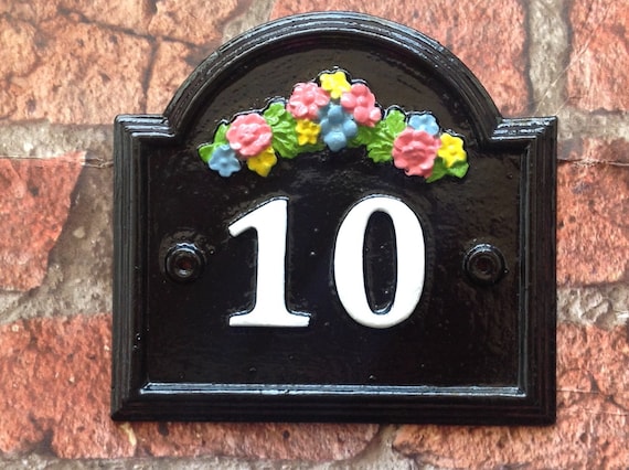 Traditional Vintage House Name Sign Address Number Plate | Etsy