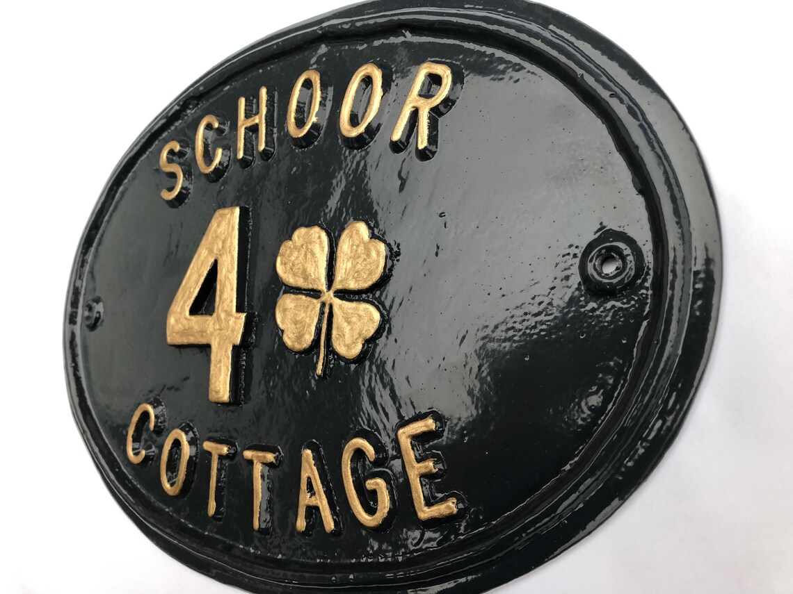 Colonial Style House Sign Personalized House Numbers Address | Etsy UK