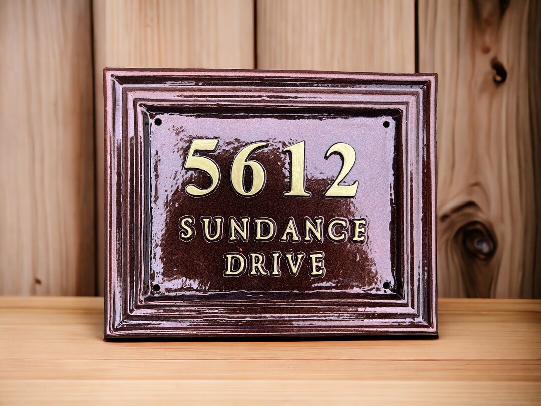 Contemporary House Numbers, Address Sign, House Plaque, Traditional ...
