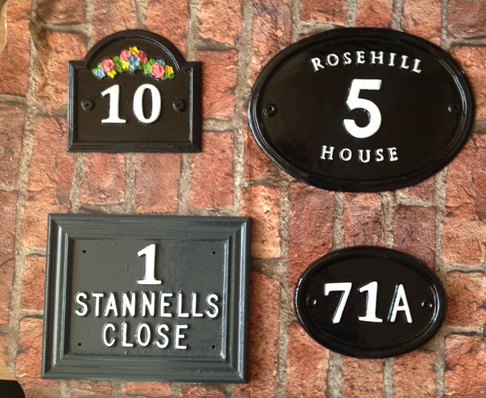 Contemporary House Numbers Address Sign House Plaque | Etsy UK