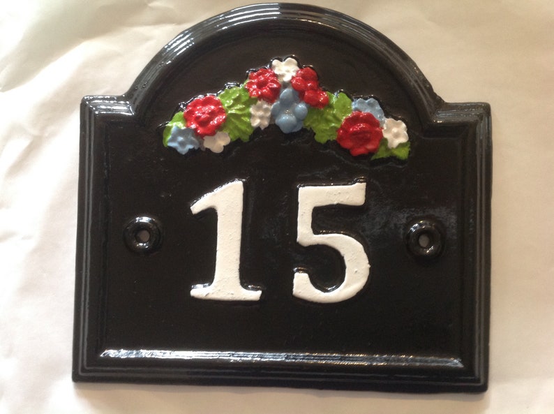 Traditional Vintage House Name Sign Address Number Plate | Etsy