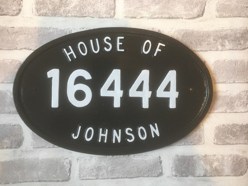 Address Plaque for House, Colonial Style House Sign, Personalized ...