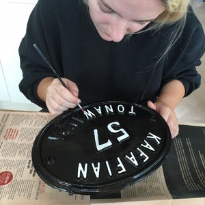 Large Address Plaque for House, Colonial Style House Sign, Personalized ...