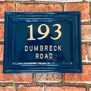 Contemporary House Numbers, Address Sign, House Plaque, Traditional ...