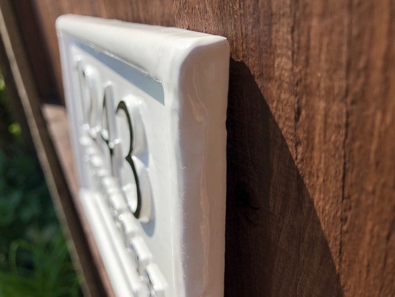 Victorian House Number Plaque Address Sign Cast Iron Nameplate | Etsy