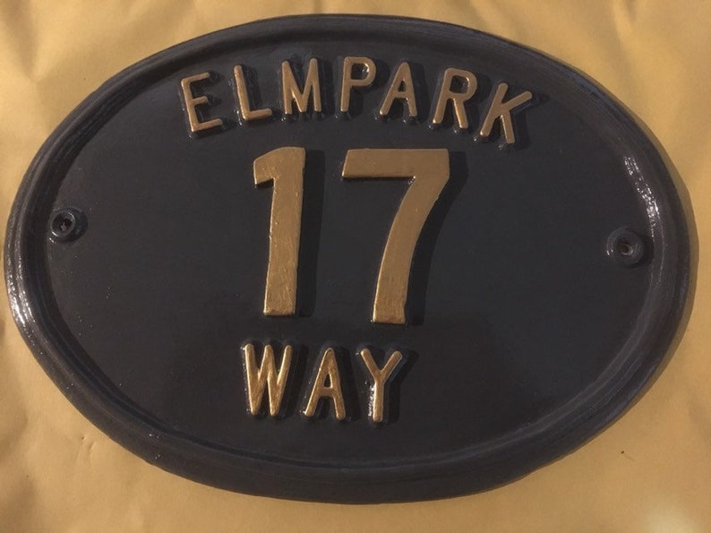 Colonial Style House Sign Personalized House Numbers Address | Etsy UK