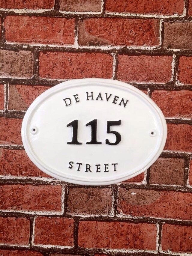 Colonial Style House Numbers Personalized House Number - Etsy