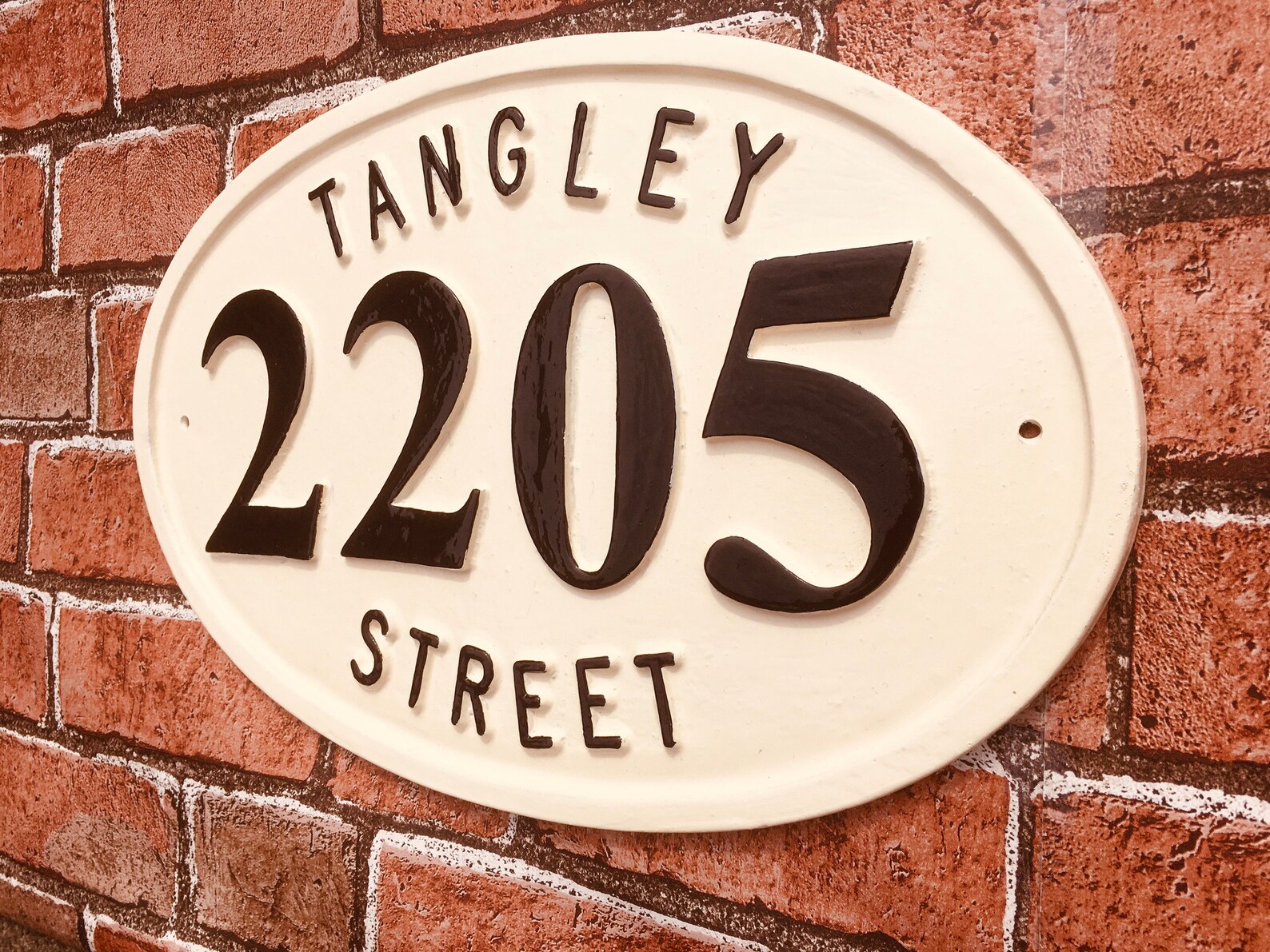 Large Address Plaque for House, Colonial Style House Sign, Personalized ...