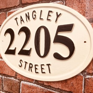 Large Address Plaque for House, Colonial Style House Sign, Personalized ...