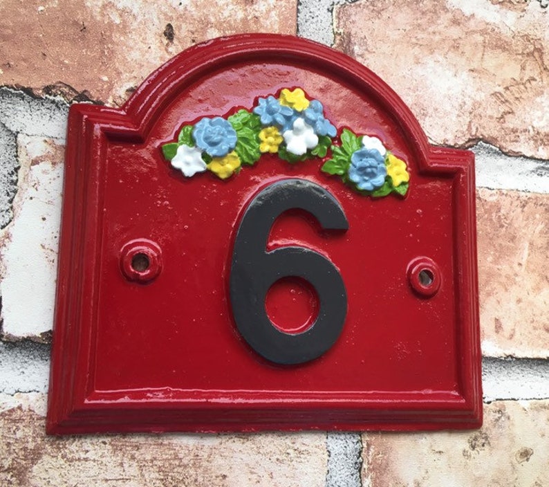 Vintage Traditional House Address Sign, Home Number Plaque, Door ...