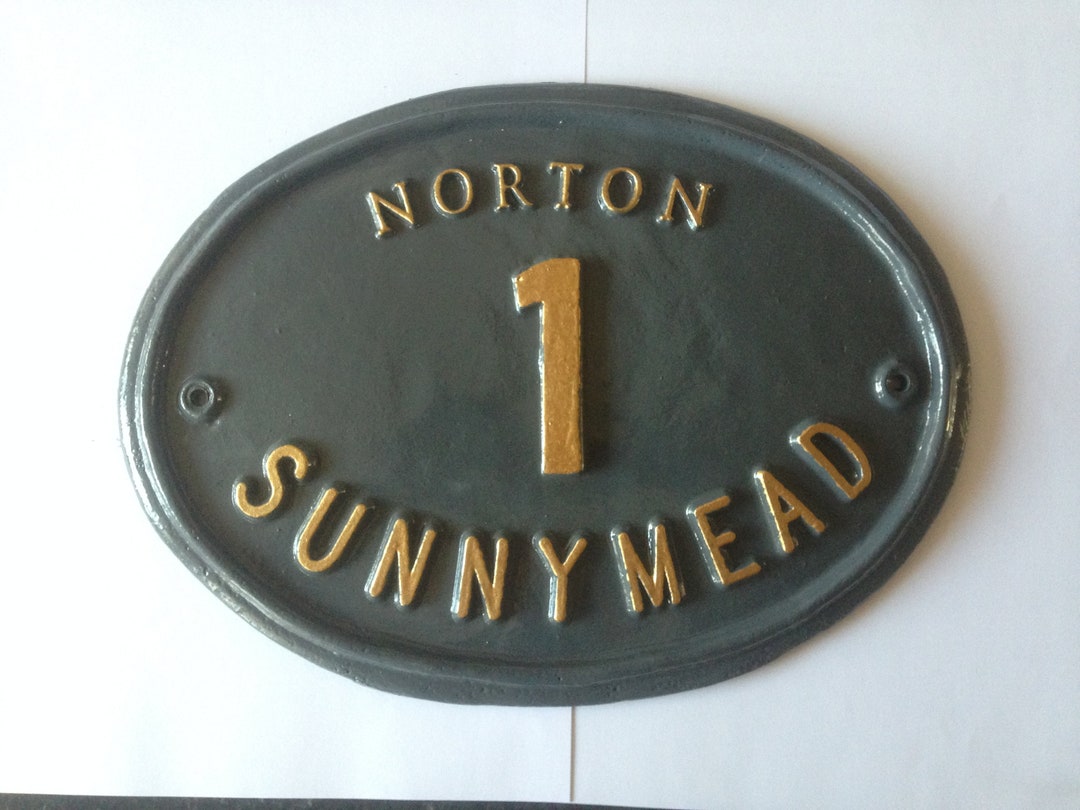 Colonial Style House Sign, Personalized House Numbers, Address Sign ...