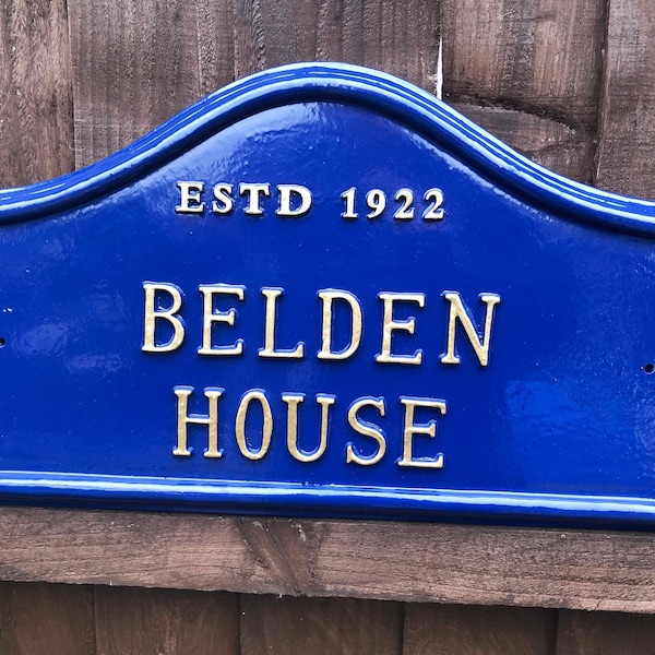 House Name Sign - Etsy