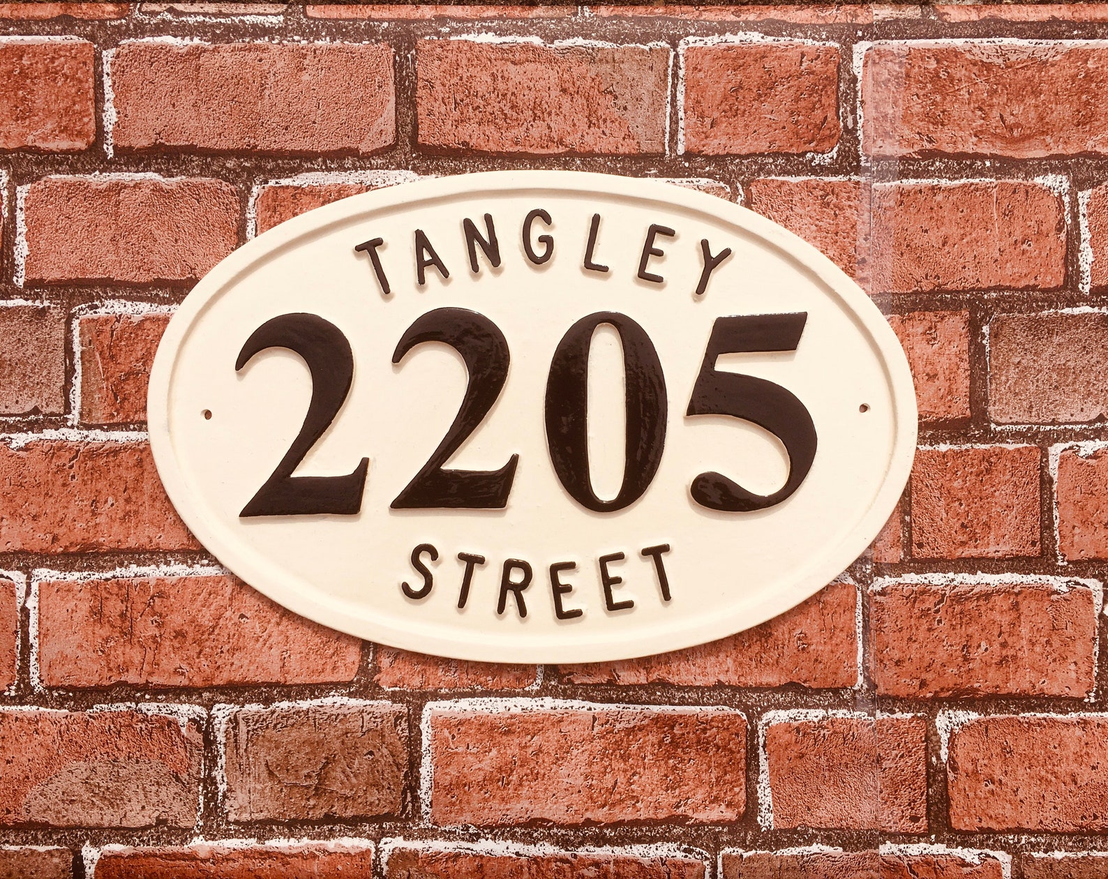 Large Address Plaque for House, Colonial Style House Sign, Personalized ...