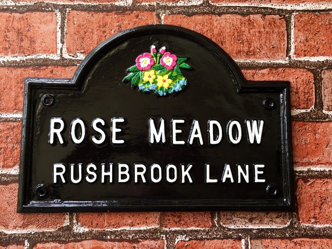 Vintage Traditional House Numbers, Personalized House Number Plaque ...