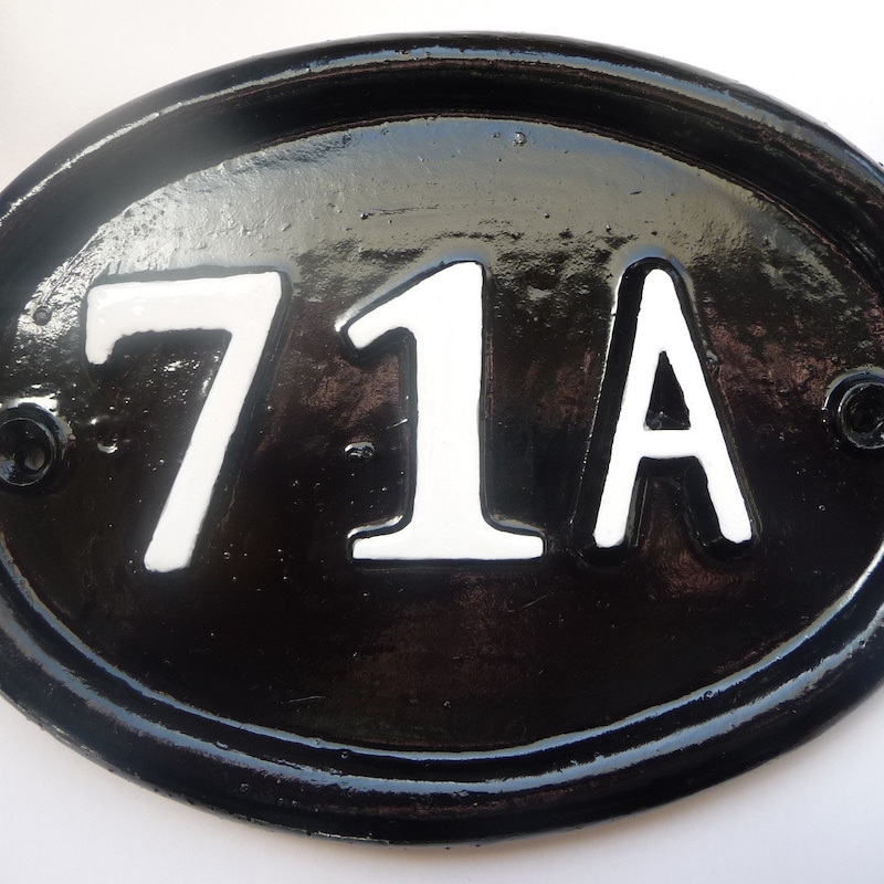 Vintage Sign Number 7 - Etsy