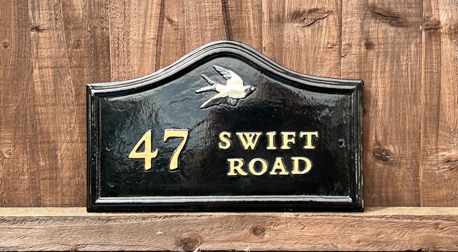 Edwardian House Name Sign, Custom Cast Aluminum Plaque - Etsy
