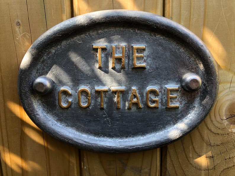 Vintage Traditional Cast Lead Address Sign House Sign House - Etsy UK