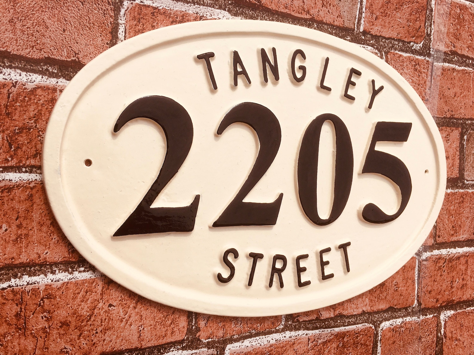 Large Address Plaque for House, Colonial Style House Sign, Personalized ...