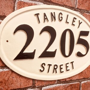 Large Address Plaque for House, Colonial Style House Sign, Personalized ...