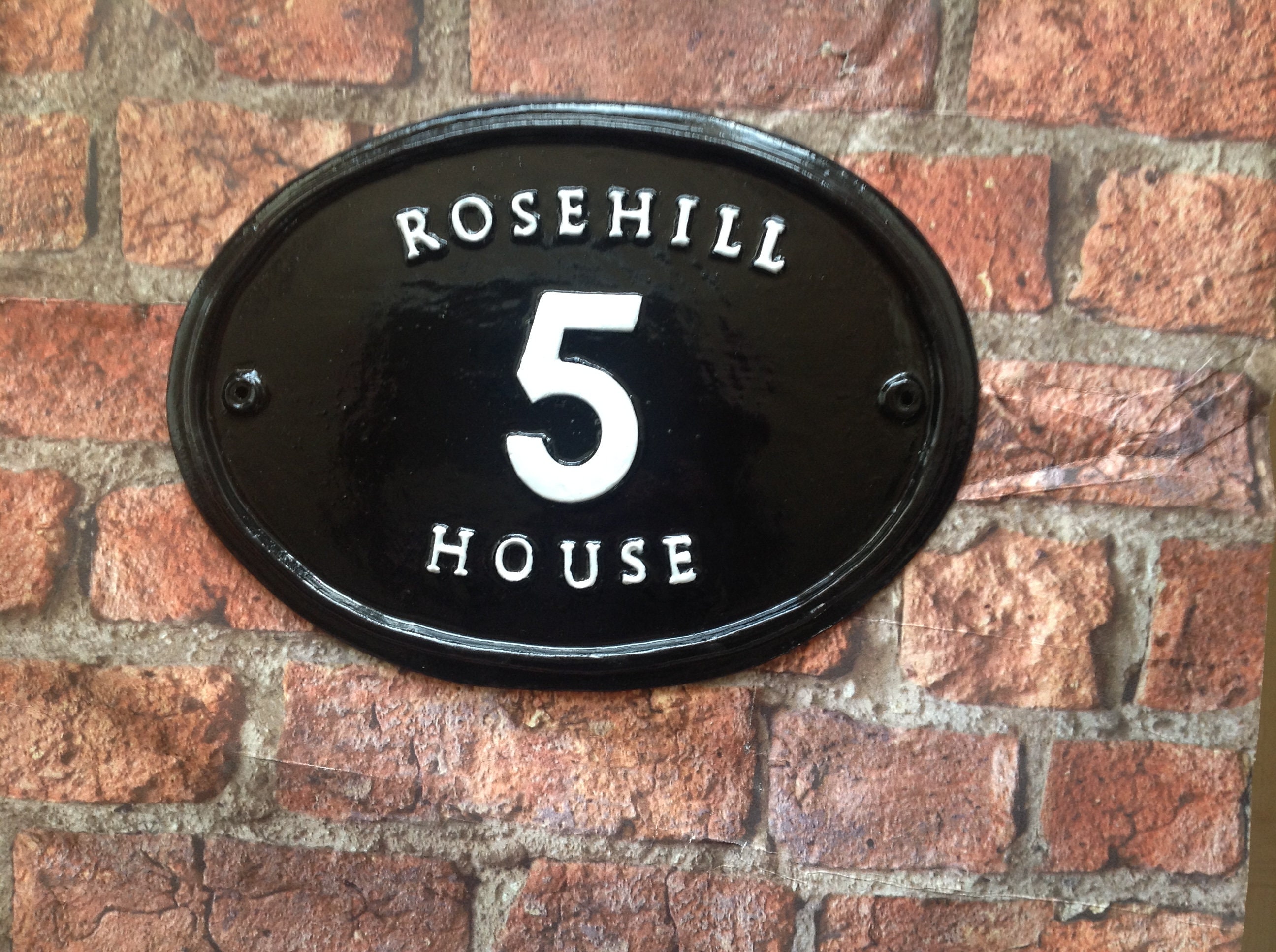 Address Plaque for House Colonial Style House Sign - Etsy Canada