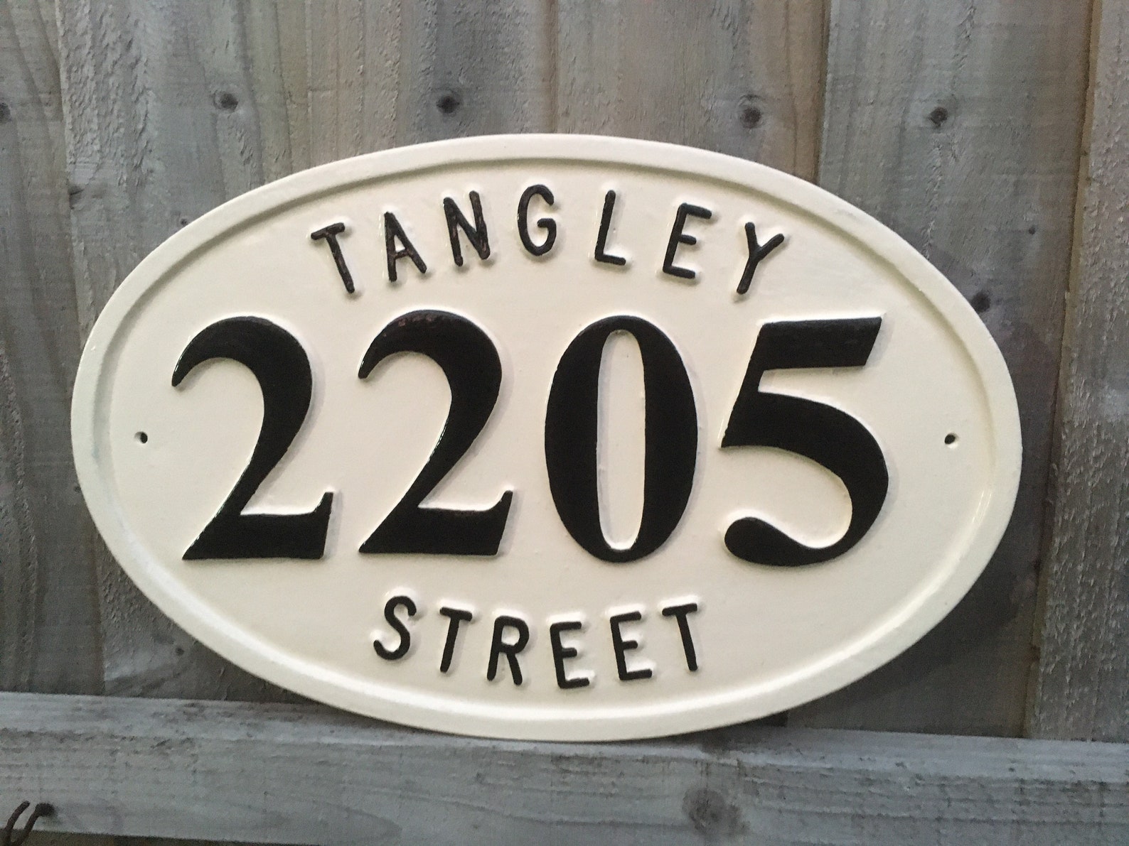 Large Address Plaque for House, Colonial Style House Sign, Personalized ...
